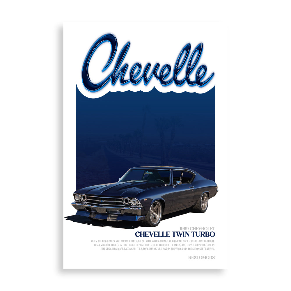 Twin Turbo Muscle Poster – Restomods